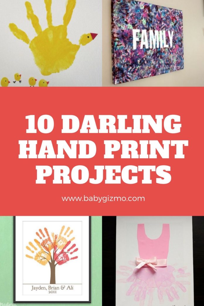 Ten Darling Hand Print Projects