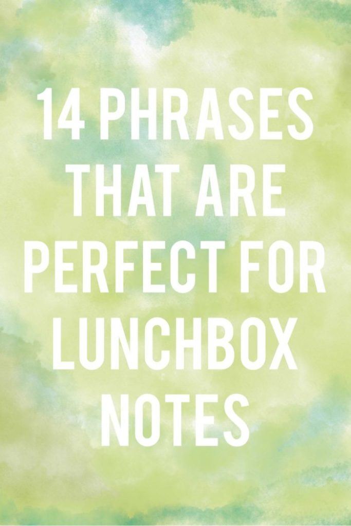 14 Phrases That Are Perfect For Lunchbox Notes – | Baby Gizmo