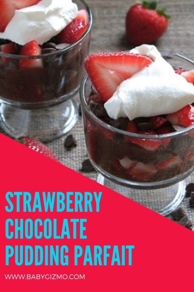 Strawberry Chocolate Pudding Parfait