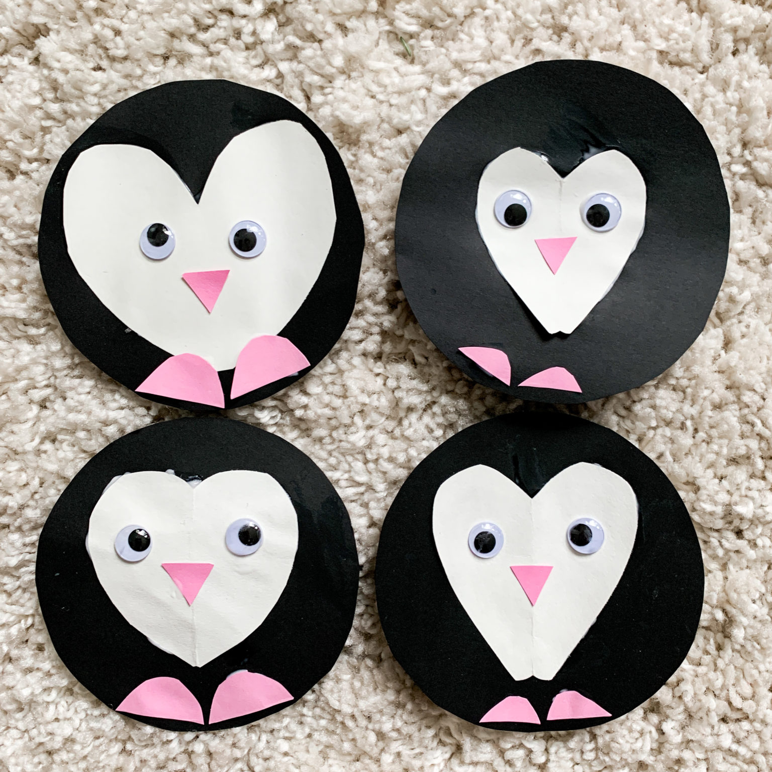 Penguin Valentine's Day Craft – | Baby Gizmo