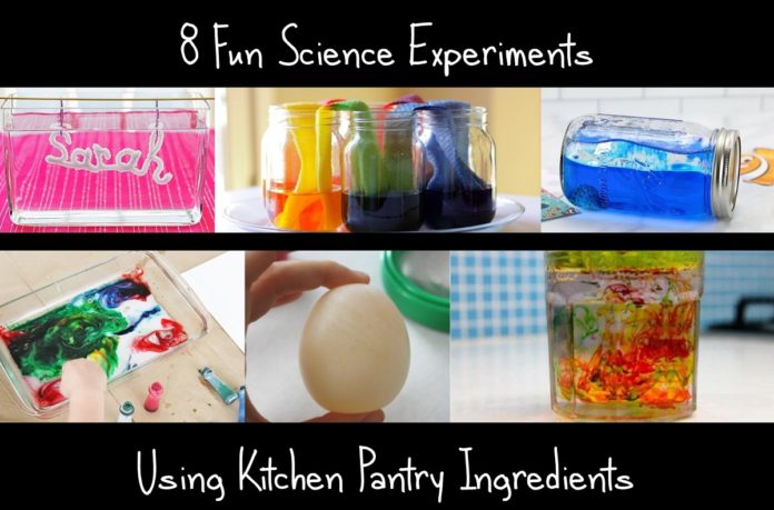 8 Fun Science Experiments Using Kitchen Pantry Ingredients – | Baby Gizmo