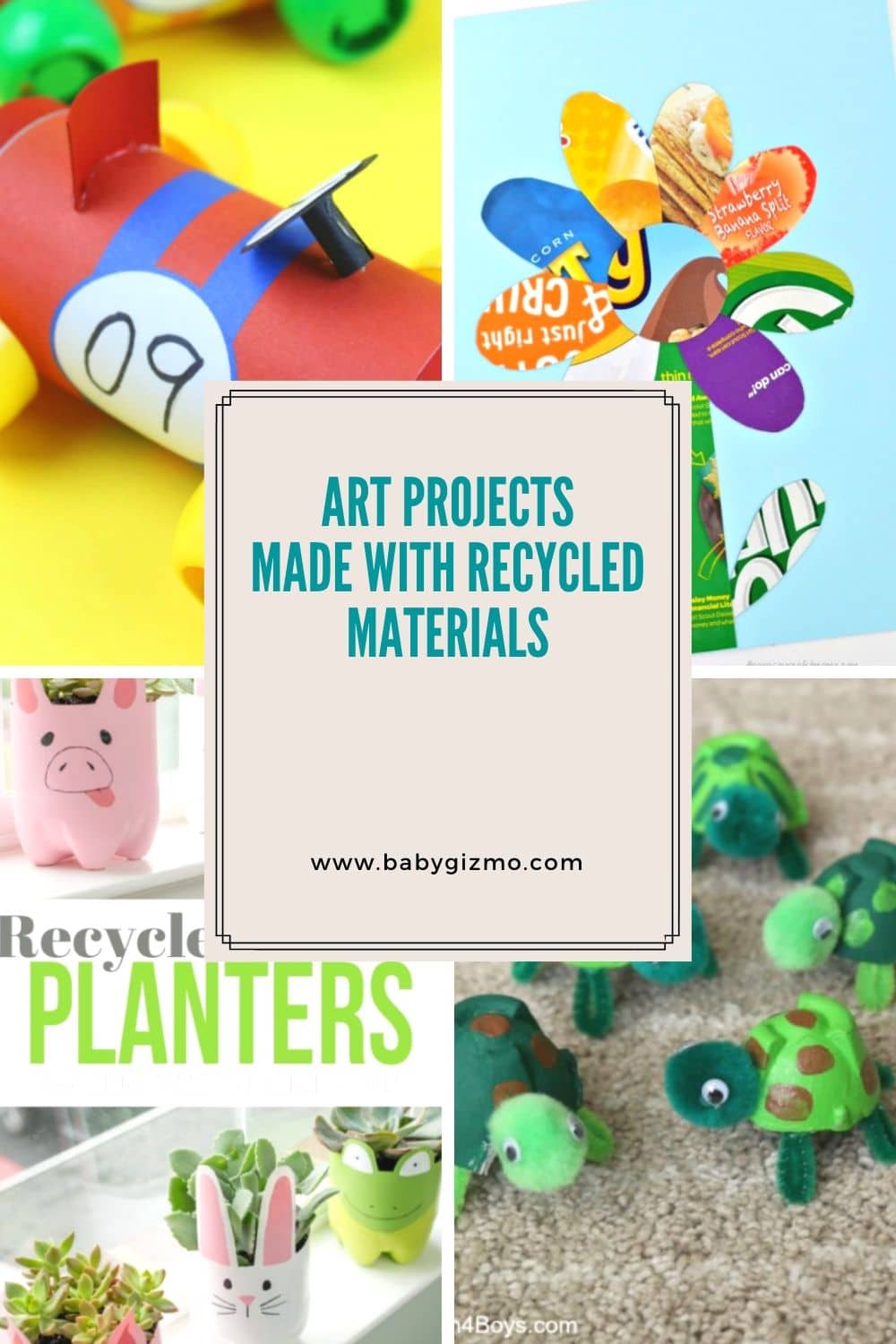 7 Art Projects Made With Recycled Materials – | Baby Gizmo