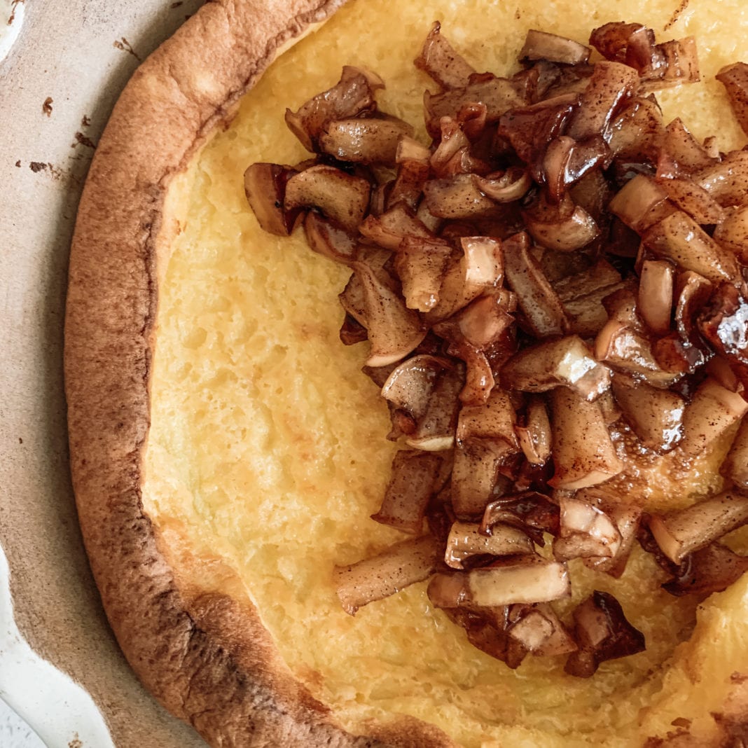 Breakfast Puff Pie with Cinnamon Apple Compote – | Baby Gizmo