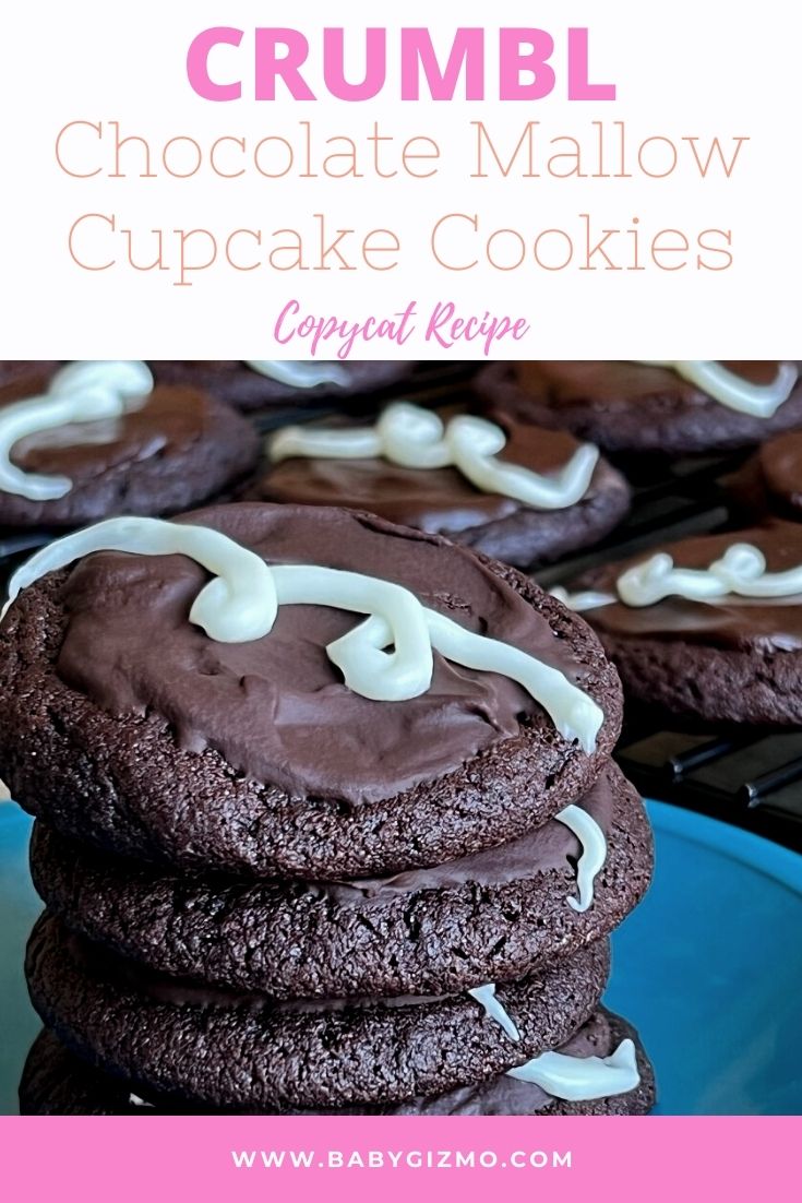 Chocolate Mallow Cupcake Cookies Crumbl Copycat Recipe - Baby Gizmo