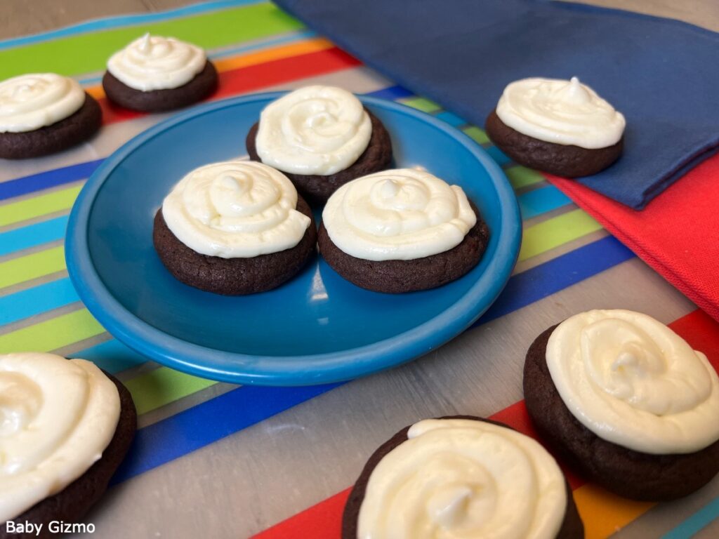 Mini Crumbl Red Velvet Cookies Copycat Recipe | Baby Gizmo