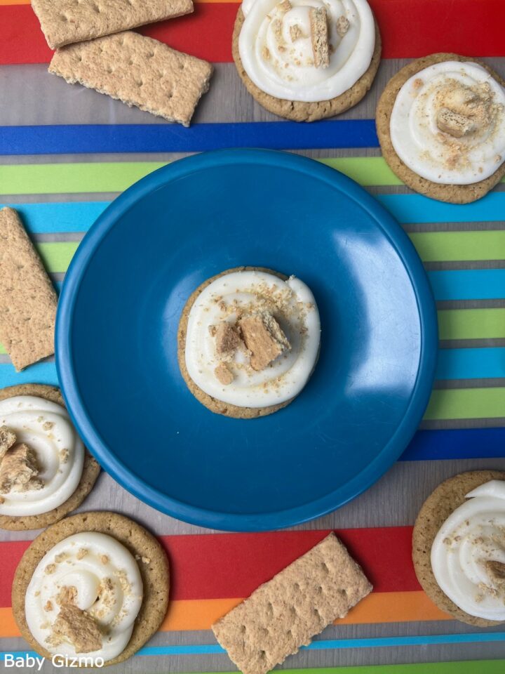 Frosted Honey Graham Cracker Cookies | Baby Gizmo