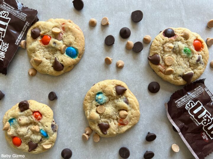 Mini Crumbl Monster Cookie Copycat Recipe | Baby Gizmo