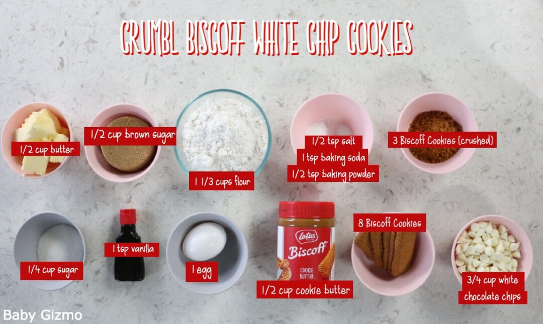 Crumbl Biscoff White Chocolate Chip Cookies Recipe – Baby Gizmo