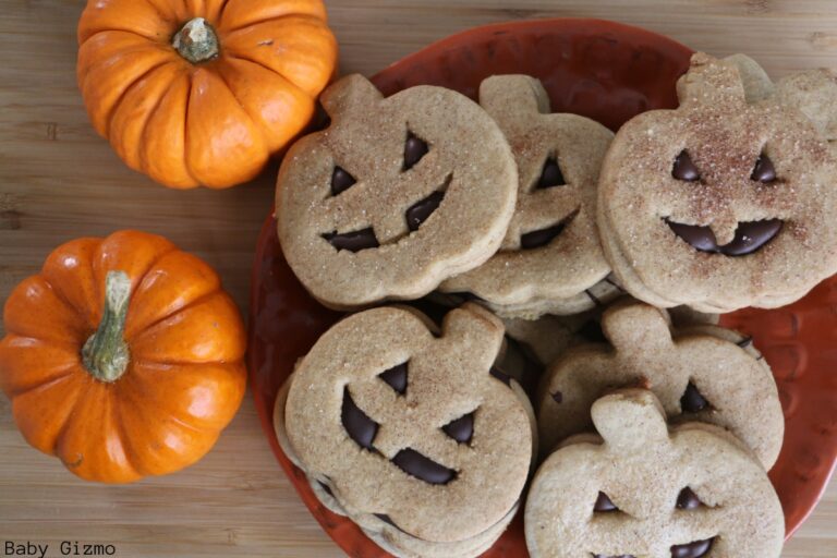 Chocolate Stuffed Jack-O'-Lantern Spice Cookies – Baby Gizmo